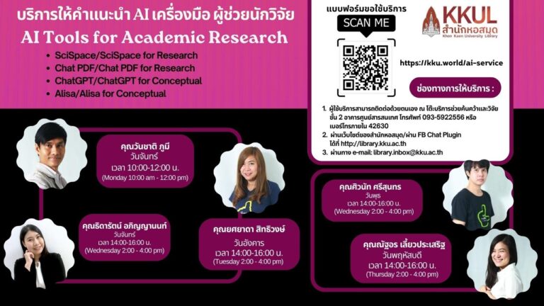 aiclinic - สำนักหอสมุด มหาวิทยาลัยขอนแก่น