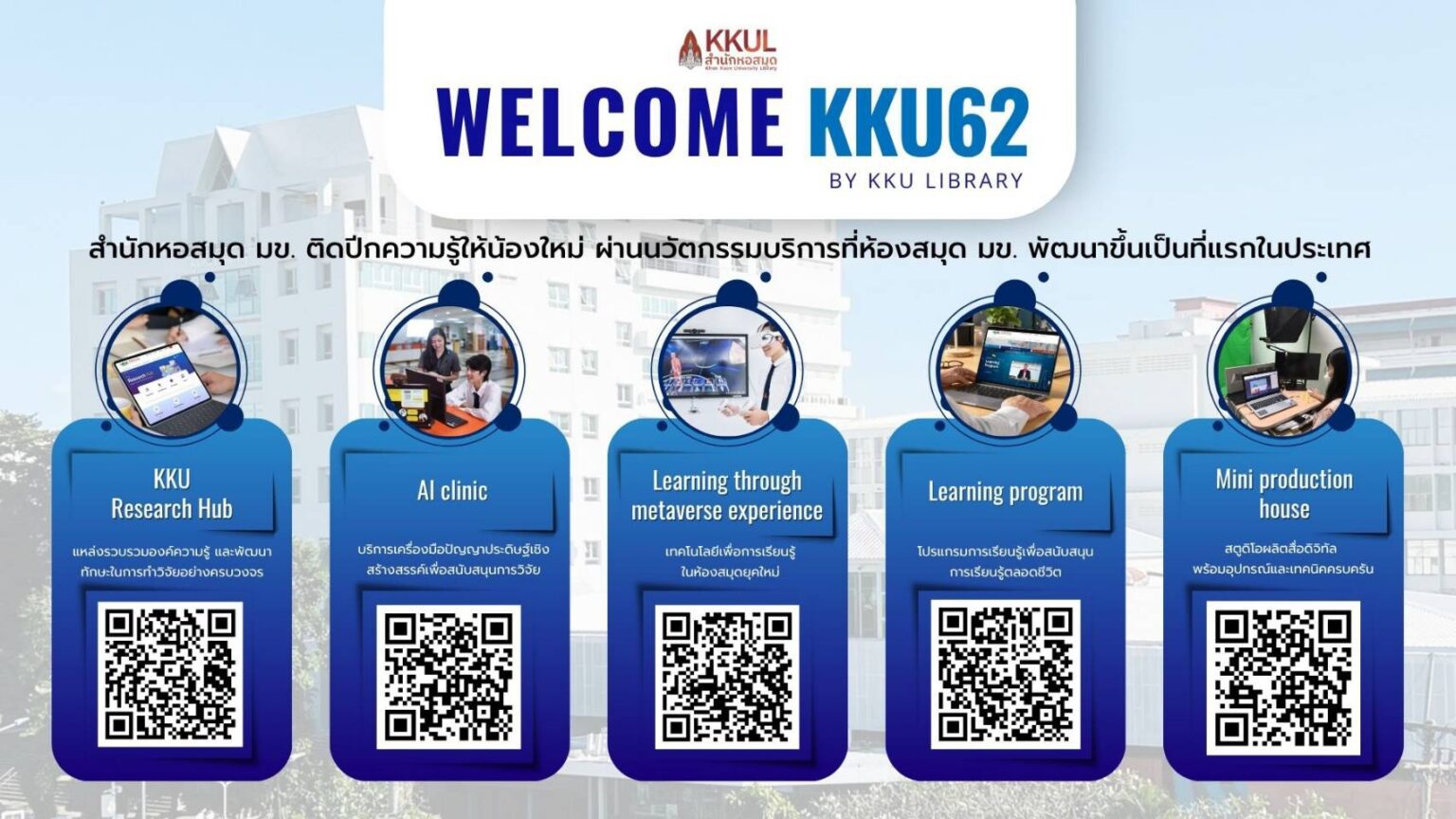 Khon Kaen University Library extends a warm welcome to its new students ...